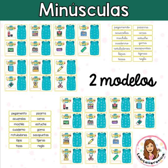 Profes Papel Tijera Buscaletras "VUELTA AL COLE" / Letter finders "BACK ...