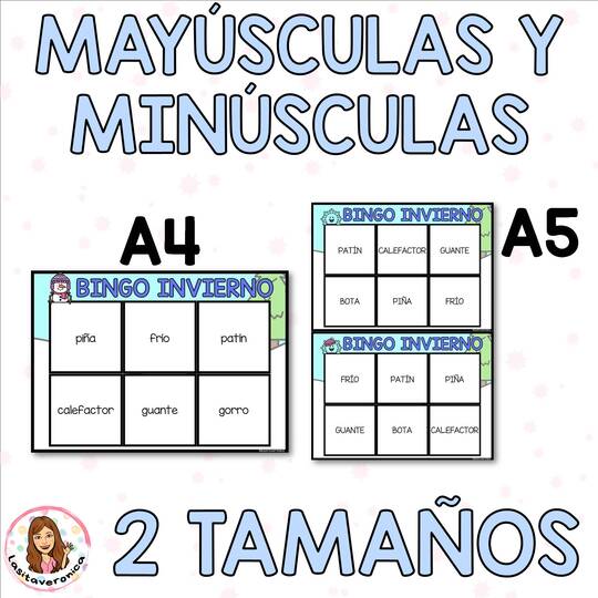 Profes Papel Tijera Bingo de invierno. Lectura invierno. Vocabulario ...