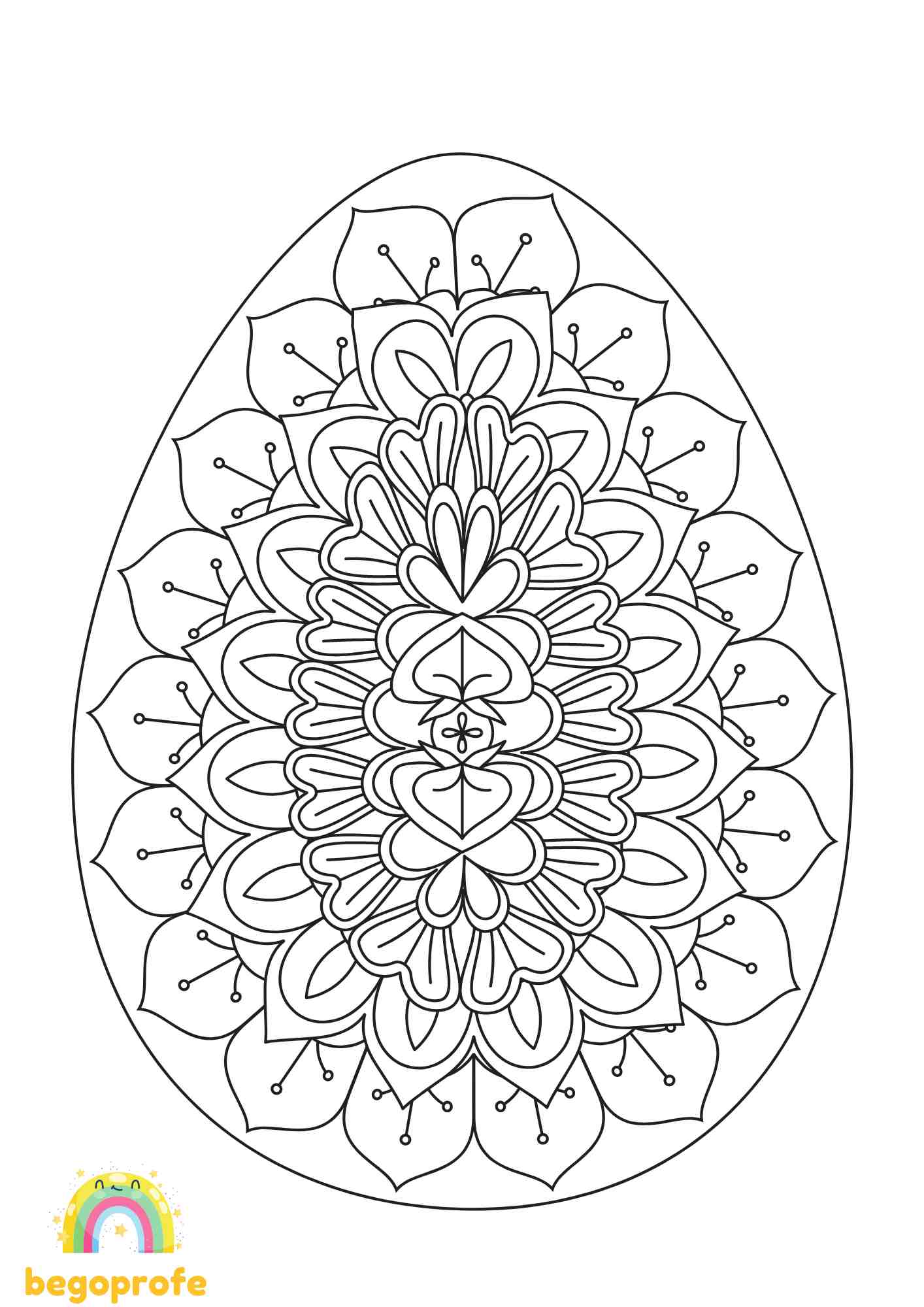 Profes Papel Tijera Easter egg mandalas - Mandalas huevo de Pascua
