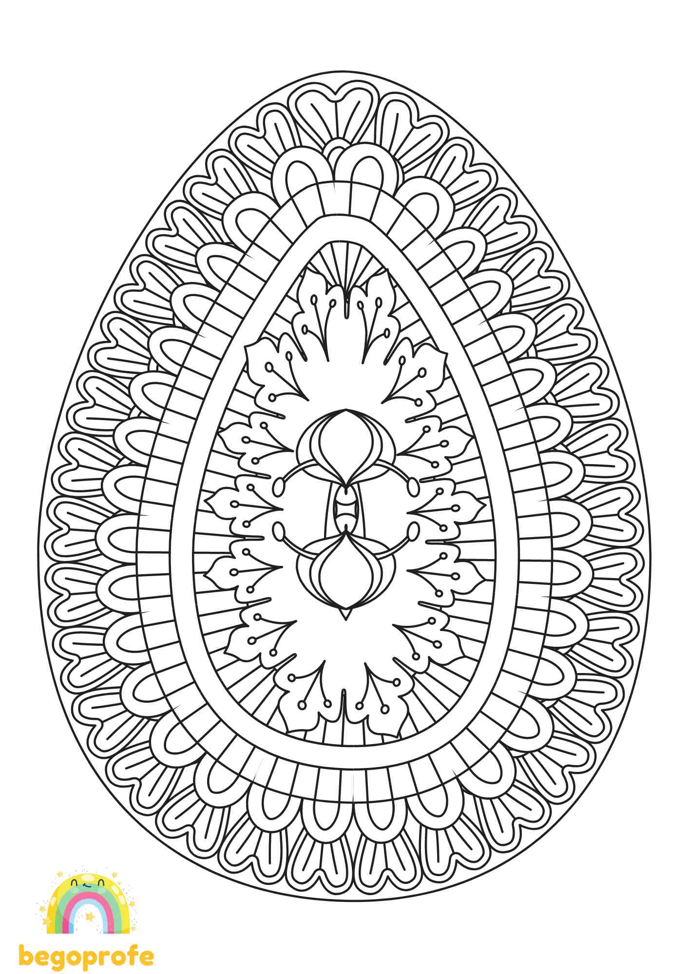 Profes Papel Tijera Easter egg mandalas - Mandalas huevo de Pascua