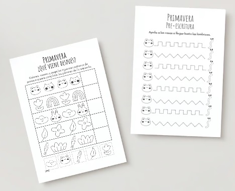 Profes Papel Tijera La primavera: libro de actividades