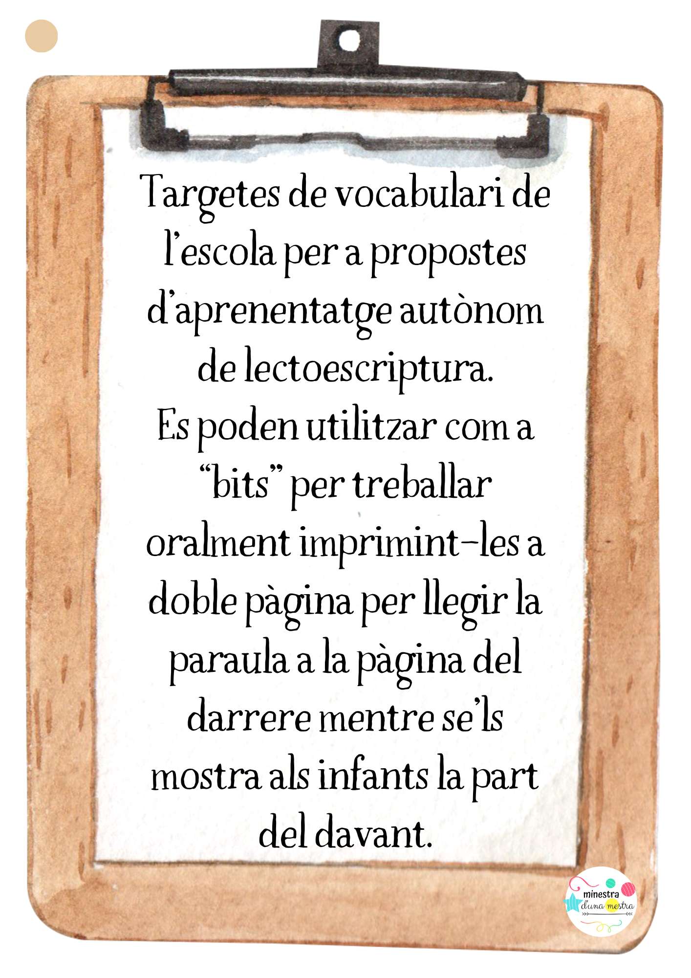 Profes Papel Tijera Targetes de vocabulari de l'ESCOLA