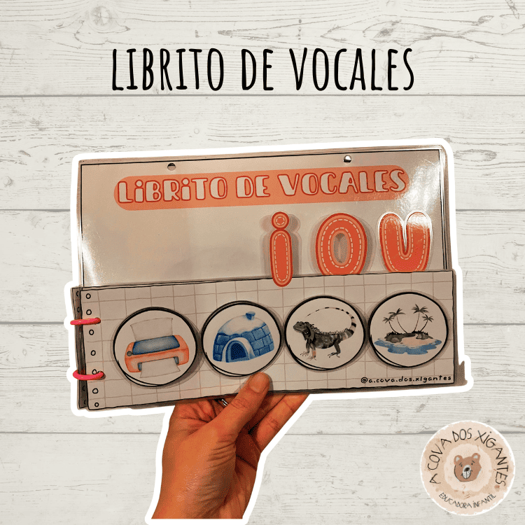 Profes Papel Tijera Librito de Vocales