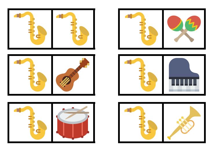 Profes Papel Tijera Dómino - Instrumentos musicales