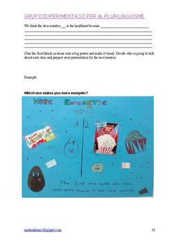 Profes Papel Tijera Healthy Food CLIL Project