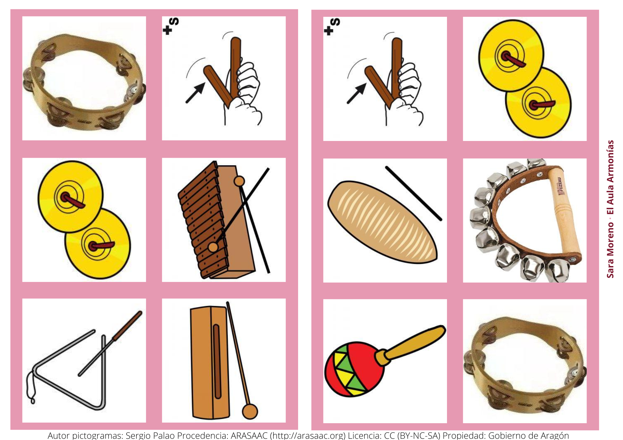 Profes Papel Tijera BINGO DE INSTRUMENTOS