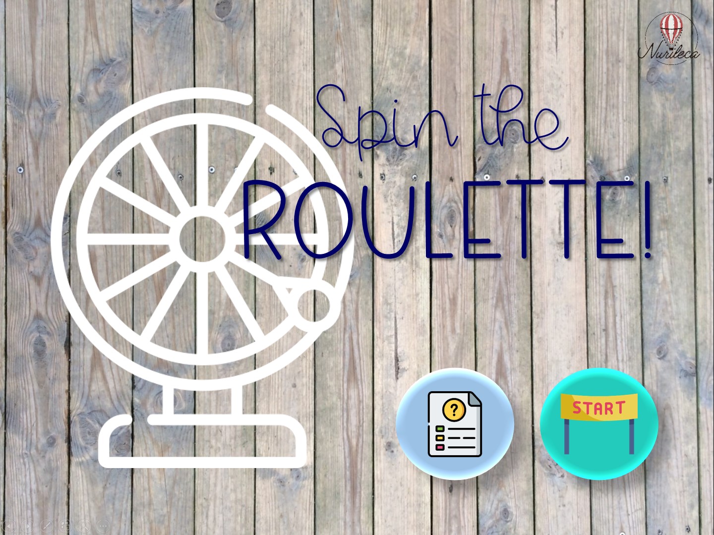 Profes Papel Tijera Interactive game - Spin the roulette (sea animals)