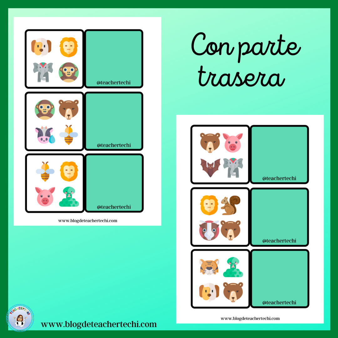 Profes Papel Tijera DOBBLE: Animals