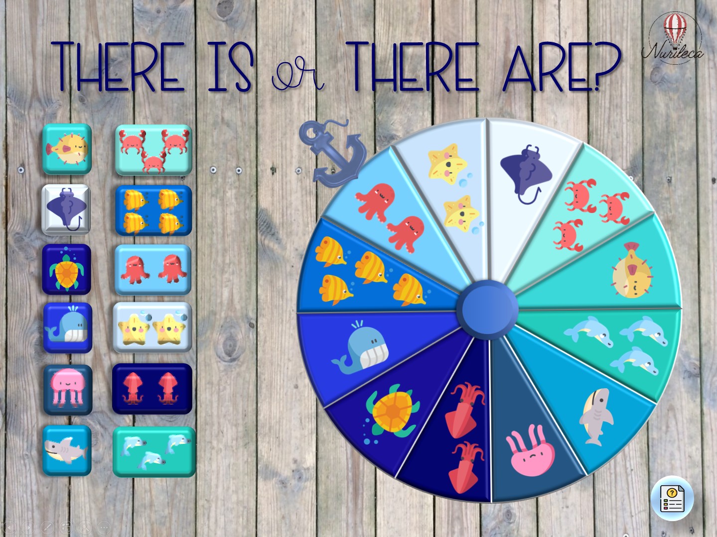 Profes Papel Tijera Interactive game - Spin the roulette (sea animals)