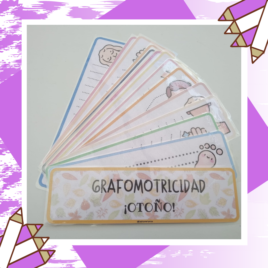 Profes Papel Tijera LLEGÓ EL OTOÑO: GRAFOMOTRICIDAD
