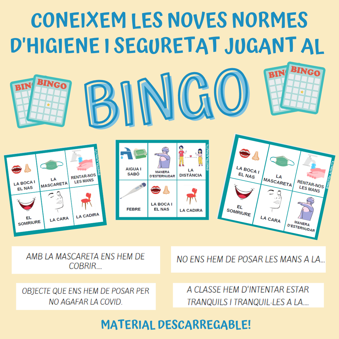 Profes Papel Tijera BINGO COVID