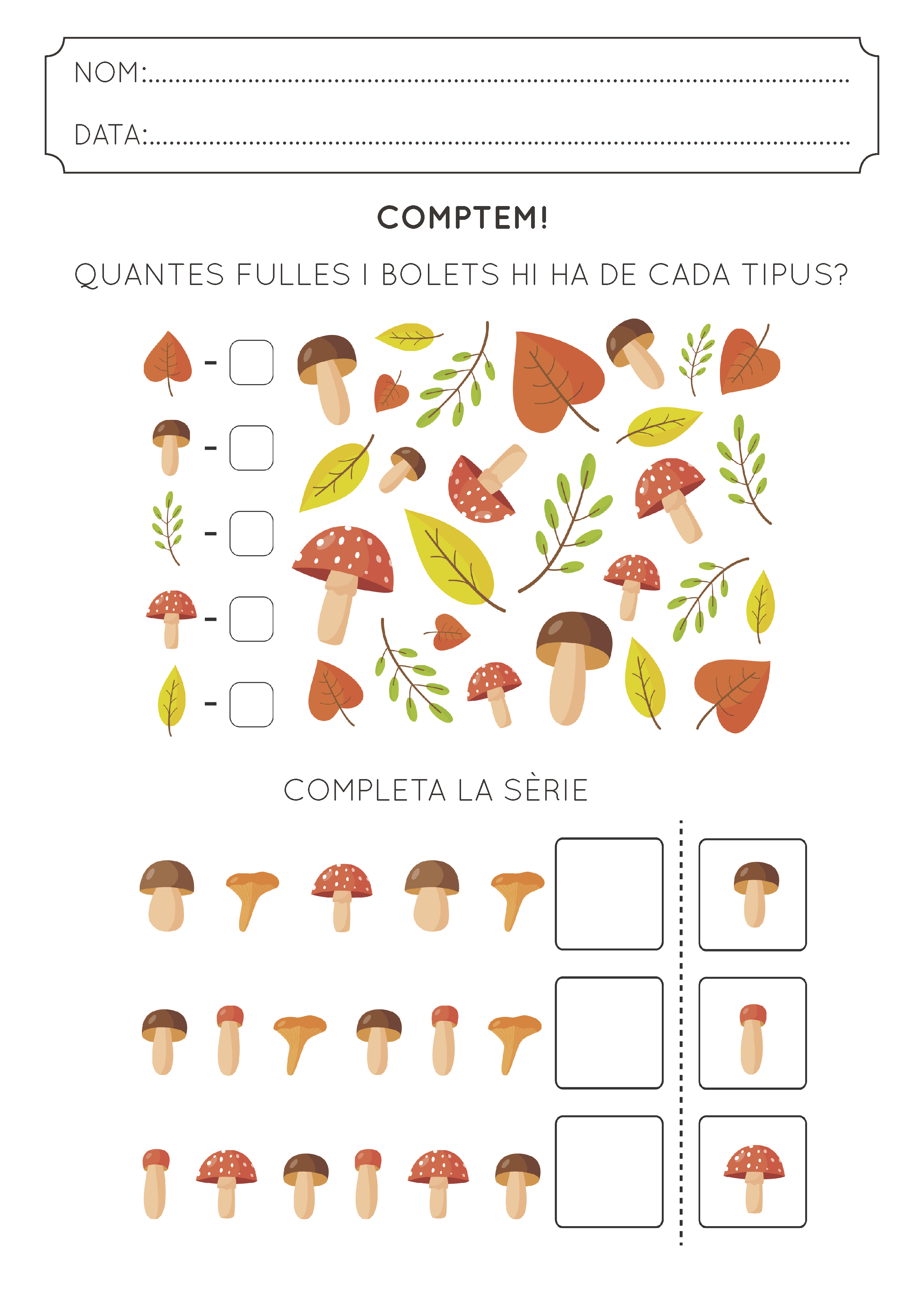 Profes Papel Tijera Activitats de tardor - Cicle Inicial