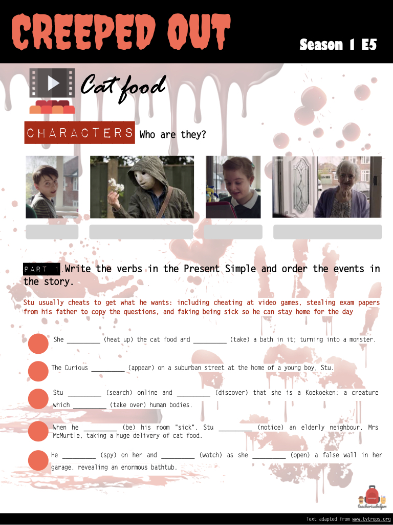 Profes Papel Tijera Creeped Out: Cat Food
