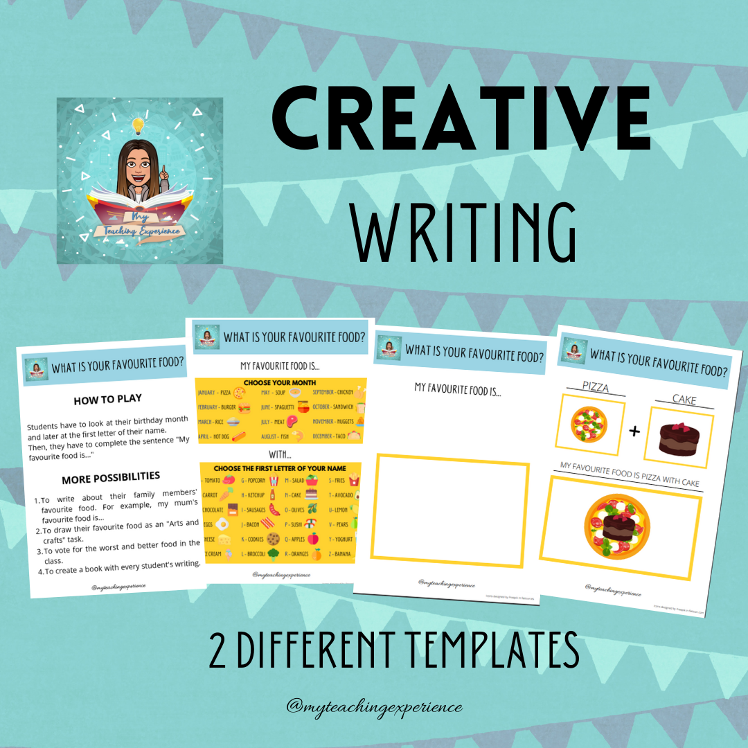 Profes Papel Tijera CREATIVE WRITING - FOOD