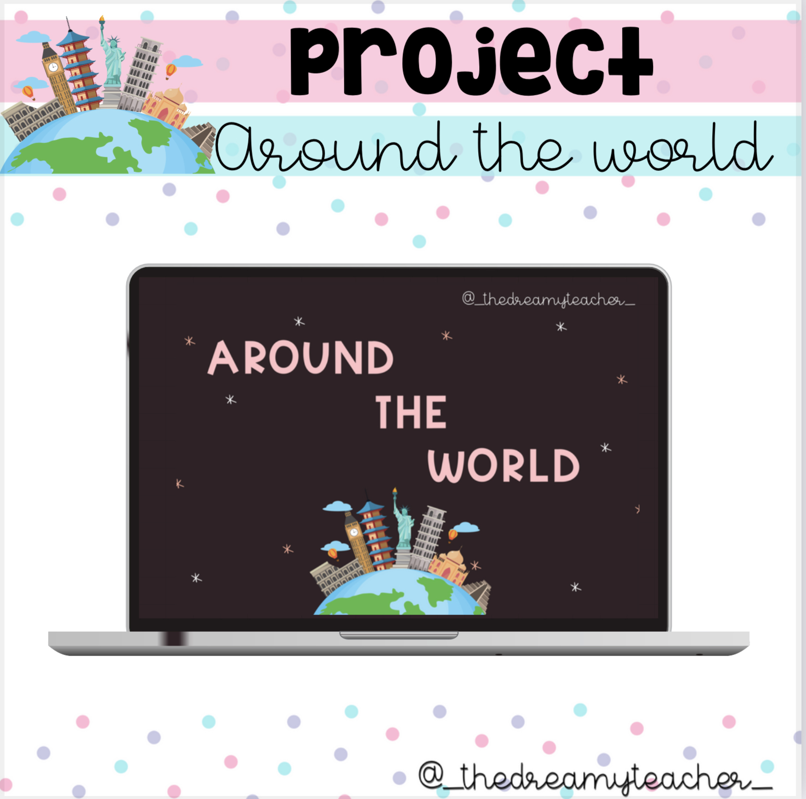 Profes Papel Tijera Around the world Project