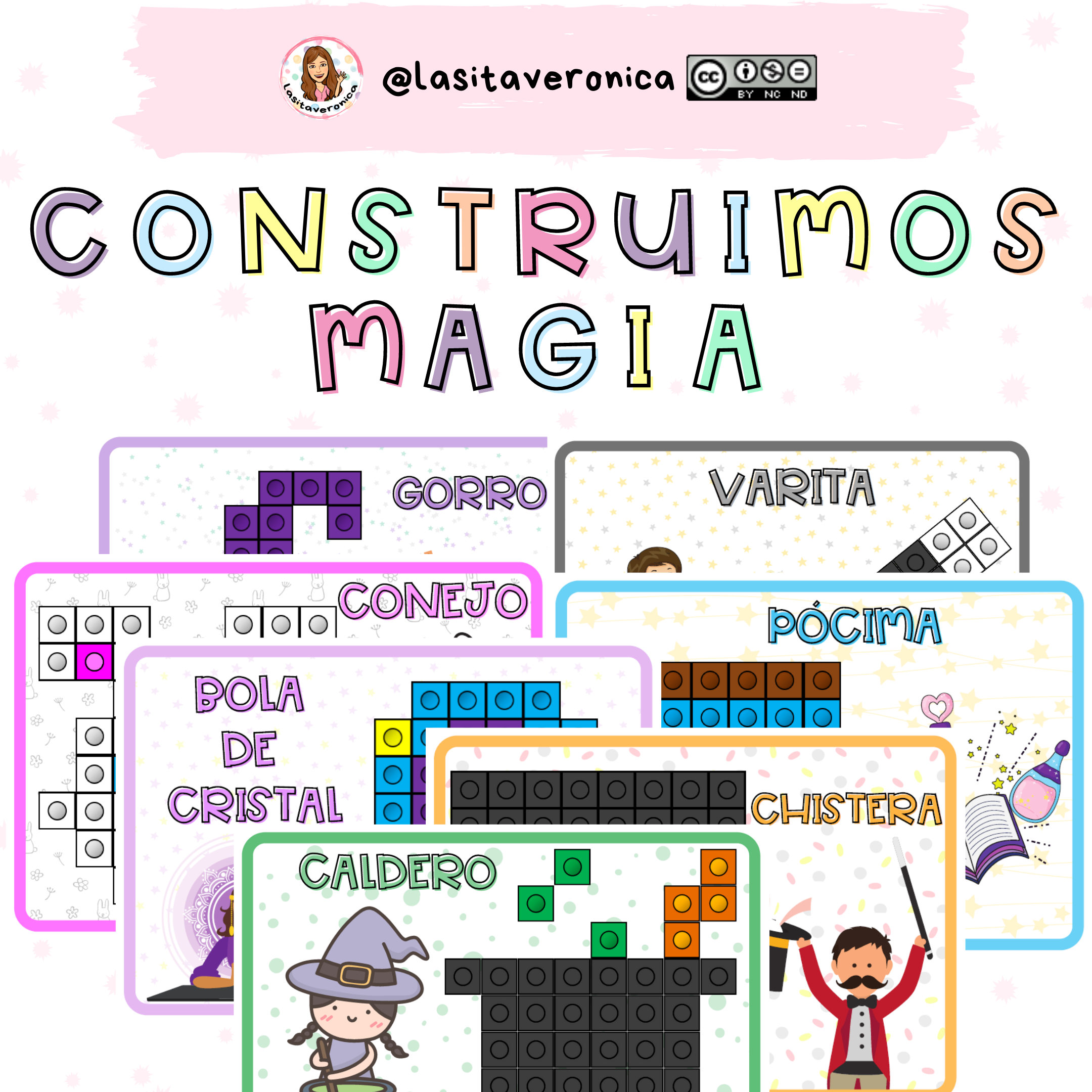 Profes Papel Tijera Construimos con policubos MAGIA / MAGIC Mathlink ...