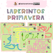 Profes Papel Tijera Laberintos Primavera / Spring Mazes