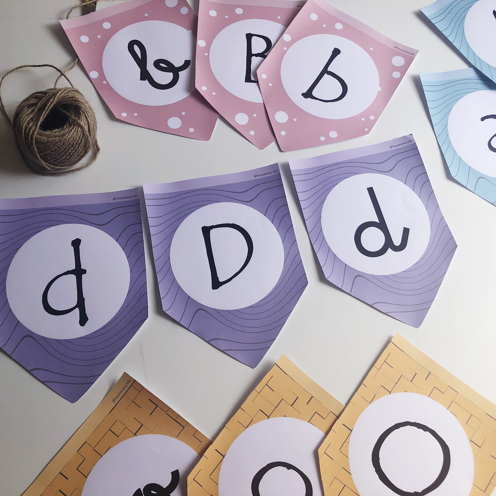 Profes Papel Tijera BANDERINES PARA RÓTULOS Y MURALES