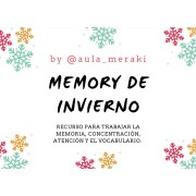 Profes Papel Tijera Memory de invierno