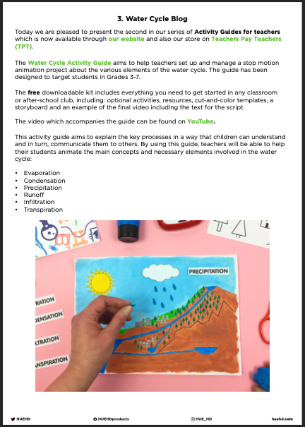 Profes Papel Tijera HUE Activity Guide 2: The Water Cycle